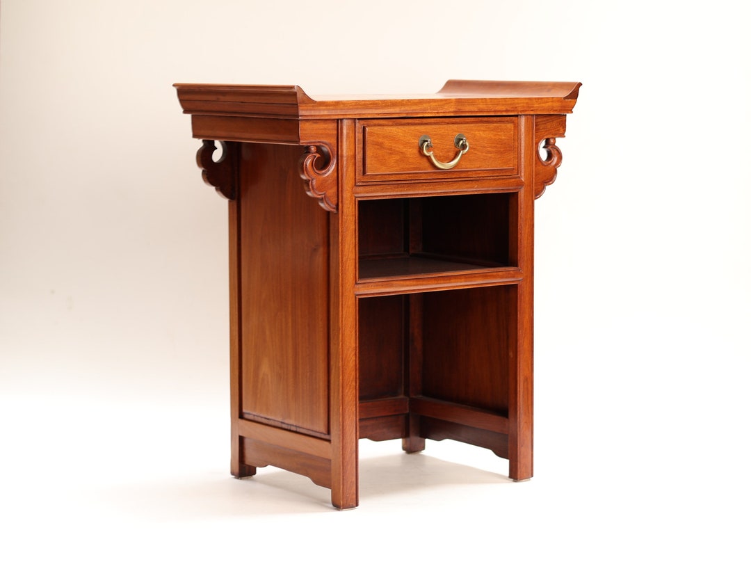 Chinese-style End Table Crafted From Teak Wood - Etsy
