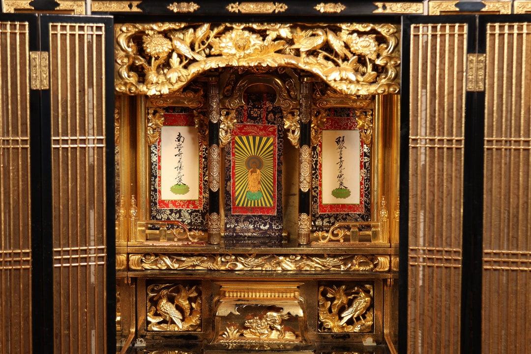 Vintage Japanese Butsudan Buddhist Altar 23O-H108 - Etsy