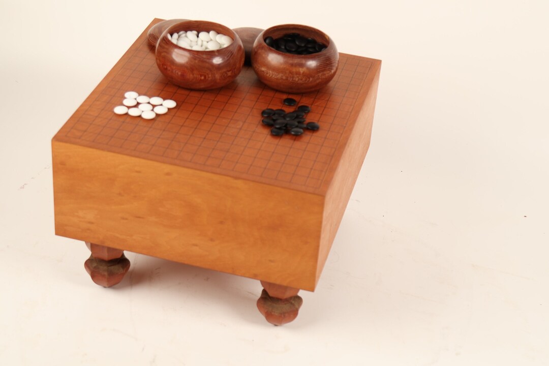 Japanese Go Board Go Ban Kaya Wood Go Game Set 23O-464-1 - Etsy