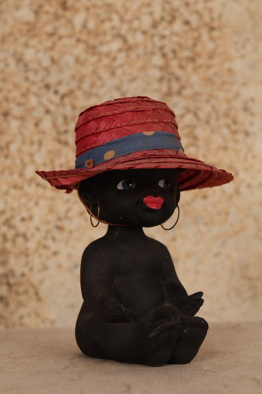 Japanese Vintage 6 Kenmar 1950's Black Americana Black Bobble Head Doll ...