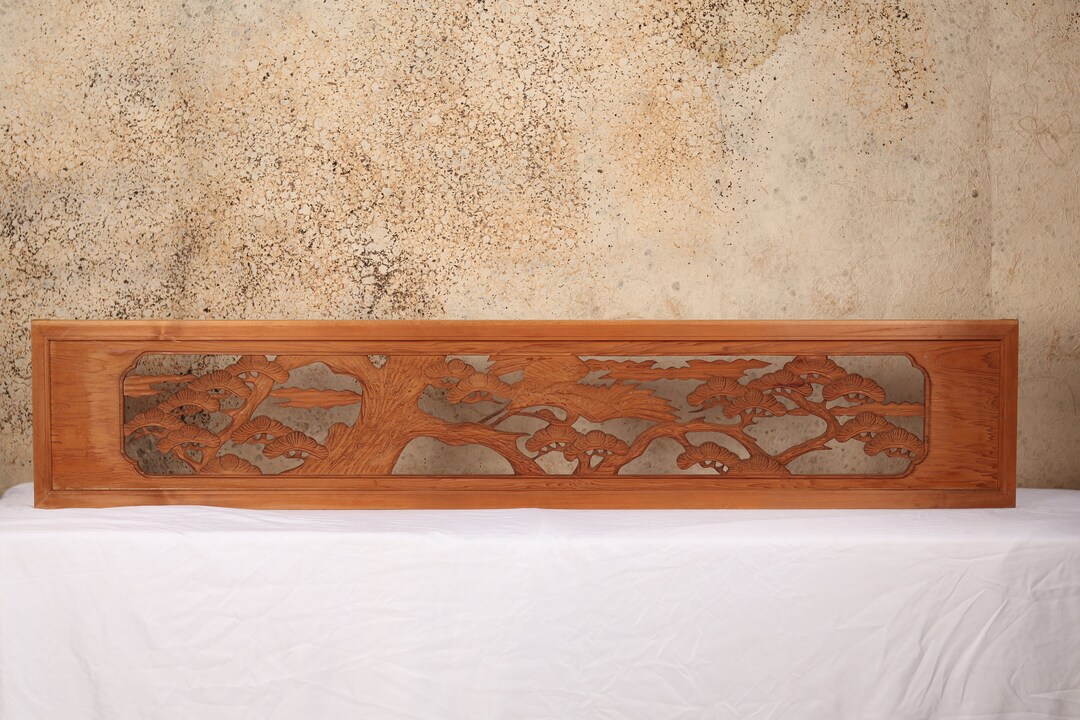 Vintage Japanese Ranma Transom Natural Wood (24A-13-2) - Etsy