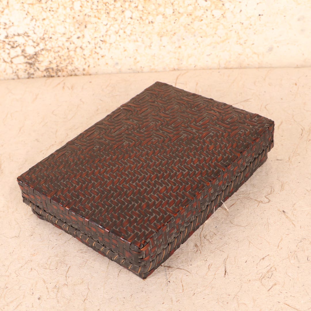 Antique Japanese Handwoven Letter Box — 1920, Taisho Era (SKU: 25S-516 ...
