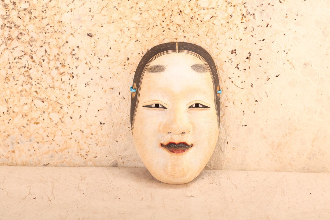 Japanese Wooden Noh Mask Ko Omote (24J-342-14) - Etsy