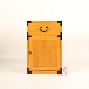 Japanese Style Night Stand, Hand Made With Solid Kiri Wood. (KB31) - Etsy