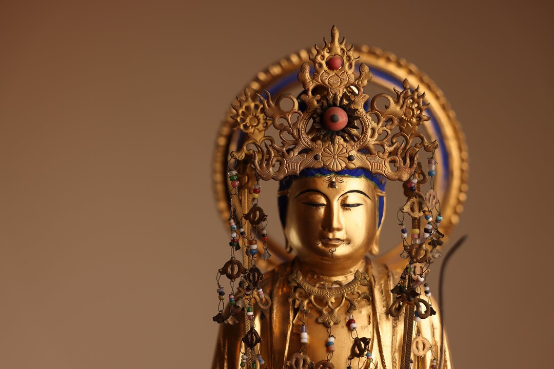Japanese Wooden Nikko Bosatsu, Buddha Statue (22M825) - Etsy