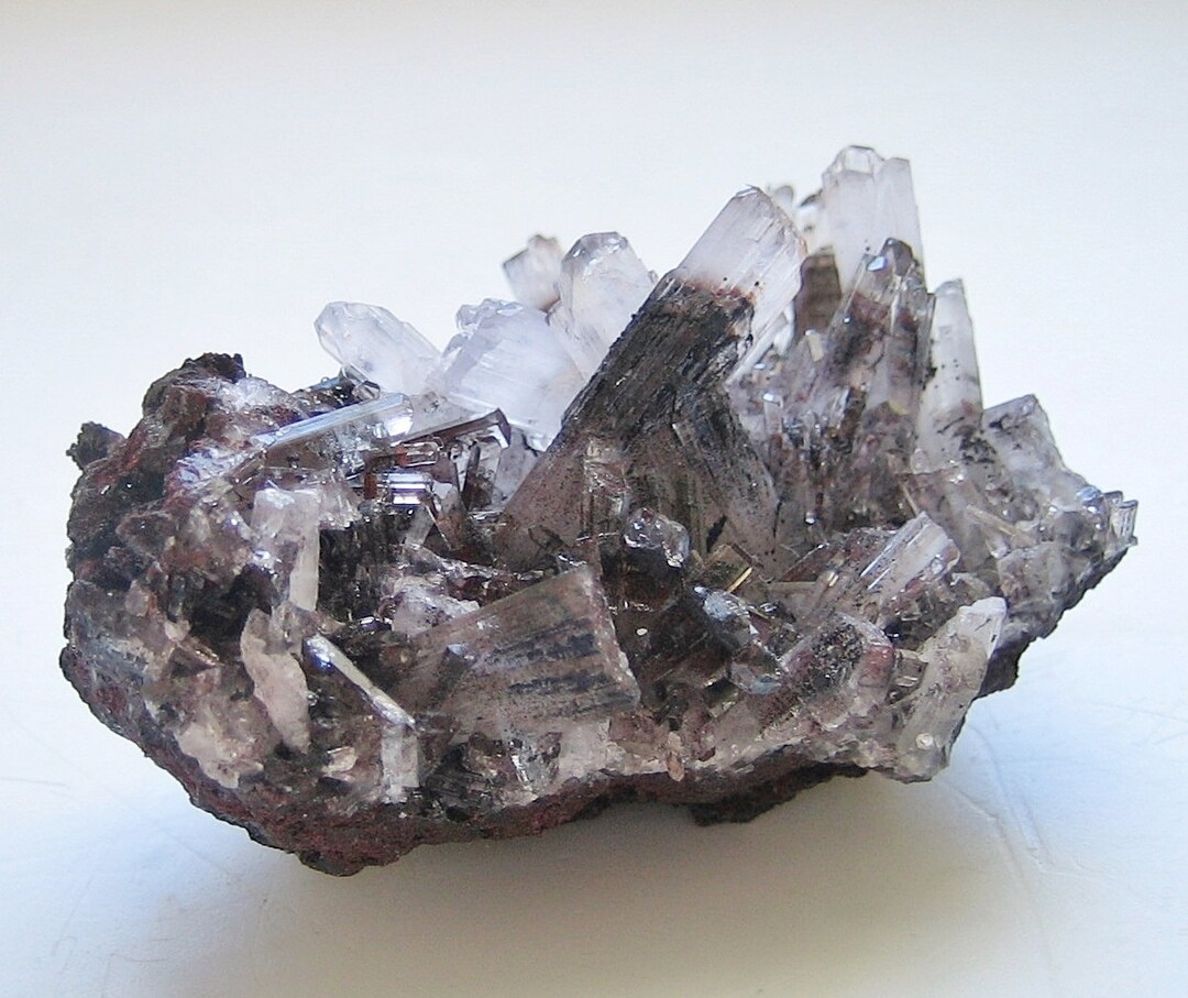 Hemimorphite Crystal Cluster Specimen, Goethite-limonite matrix, Santa ...