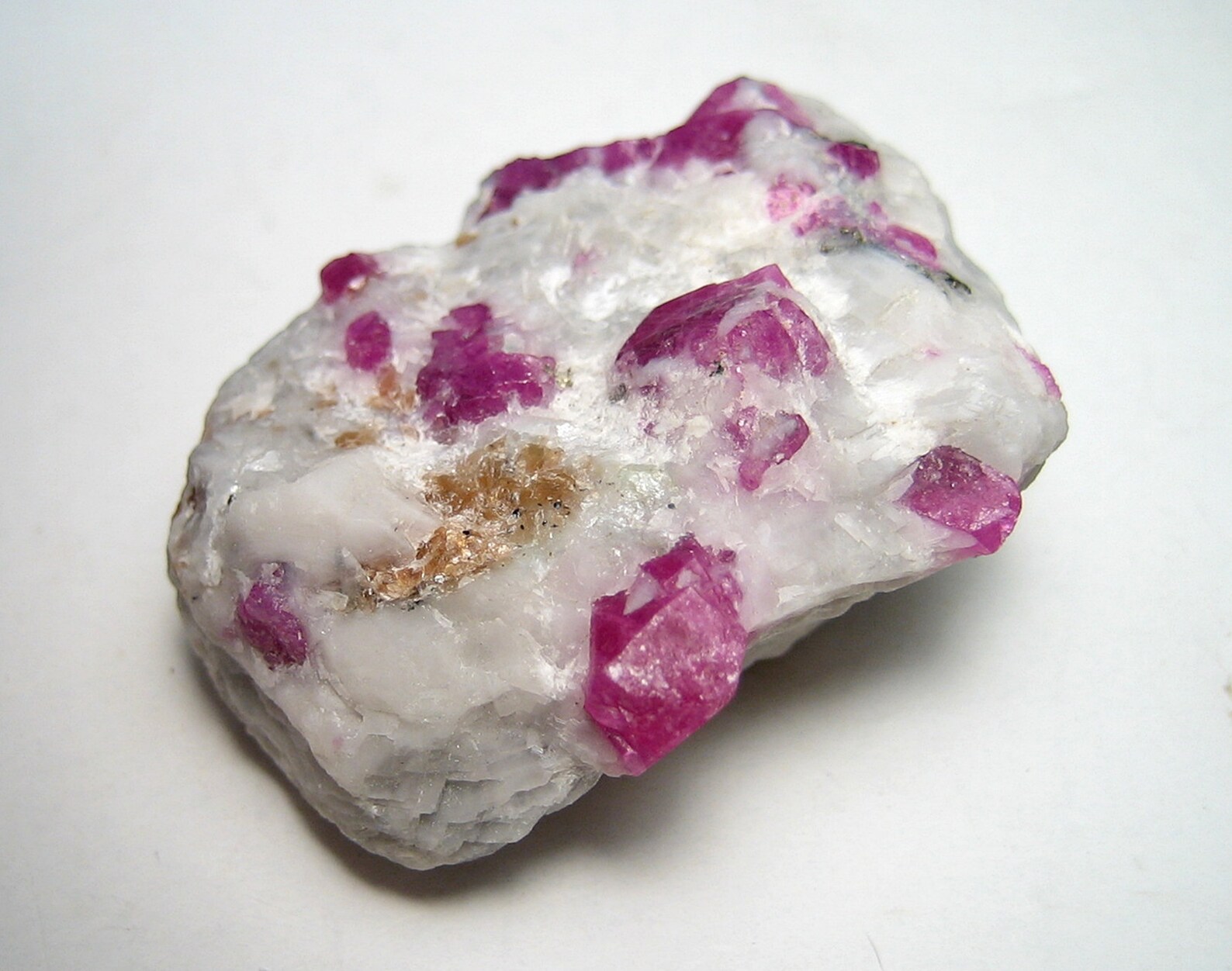 Terminated Top Ruby Crystals W/ Pyrite and Mica on White - Etsy