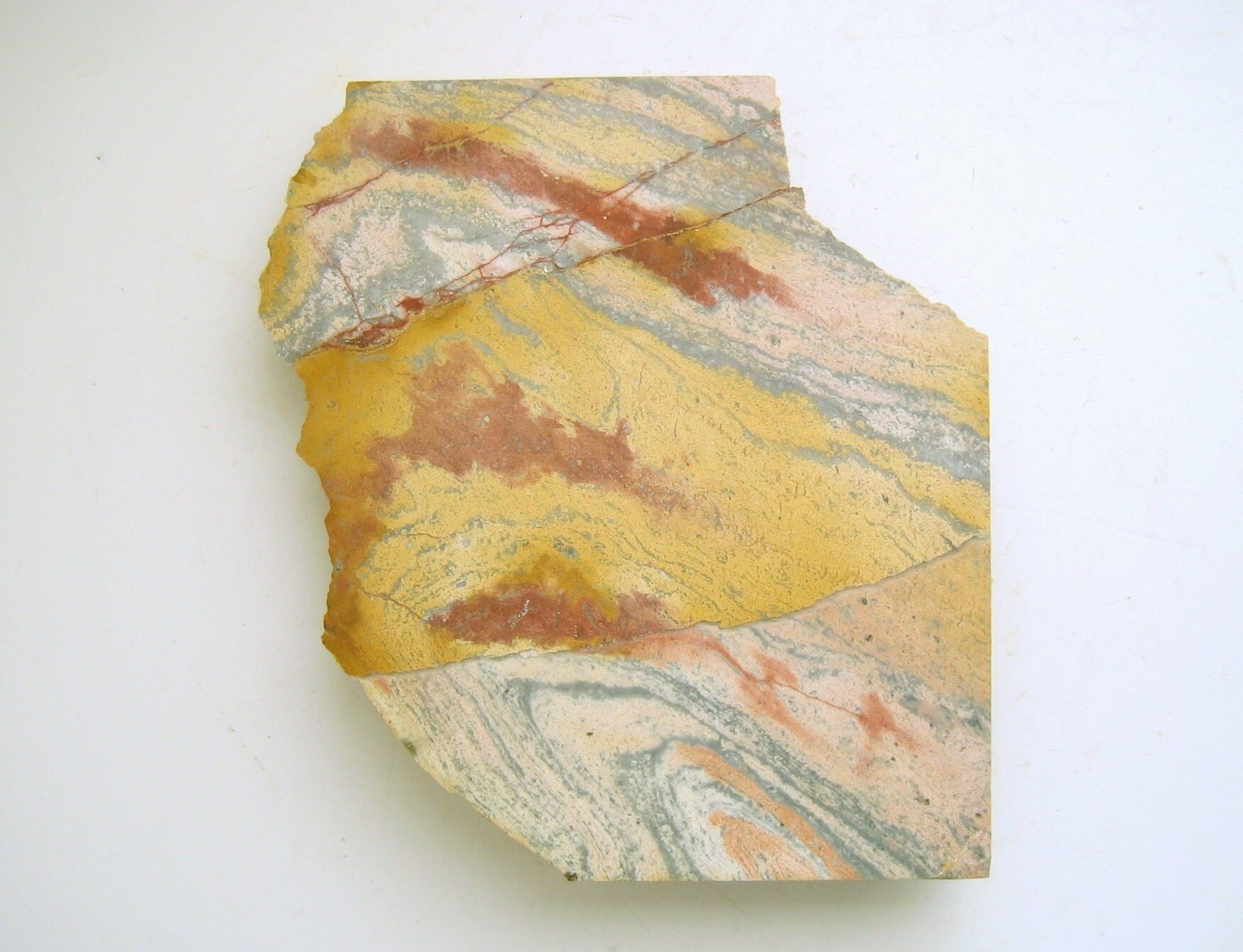 A Large Banded Rhyolite End Cut Slab Silver Queen Mine | Etsy