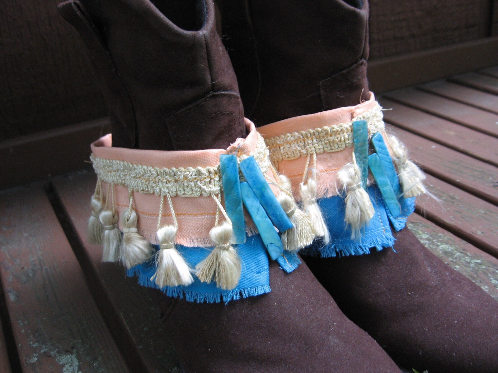Boho Boot Cuffs, Covers, Wraps, Straps, Bohemian Hippie Gypsy Festival ...