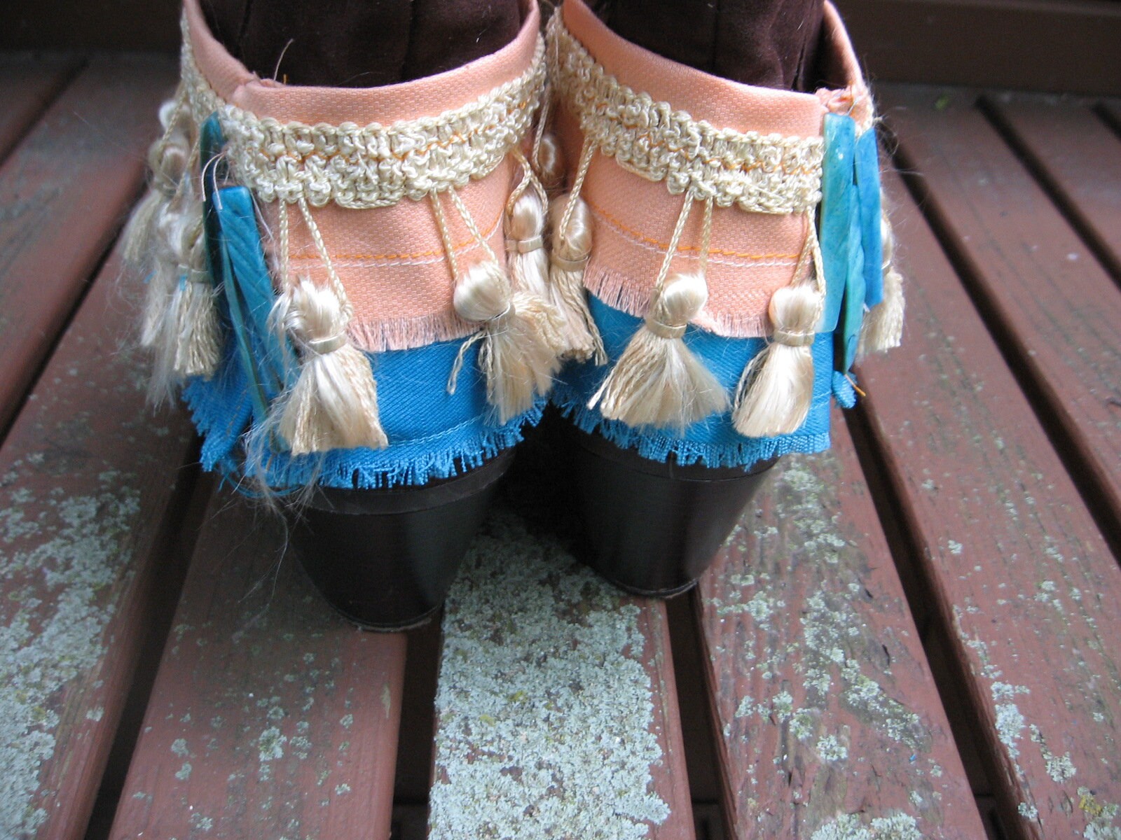 Boho Boot Cuffs, Covers, Wraps, Straps, Bohemian Hippie Gypsy Festival ...