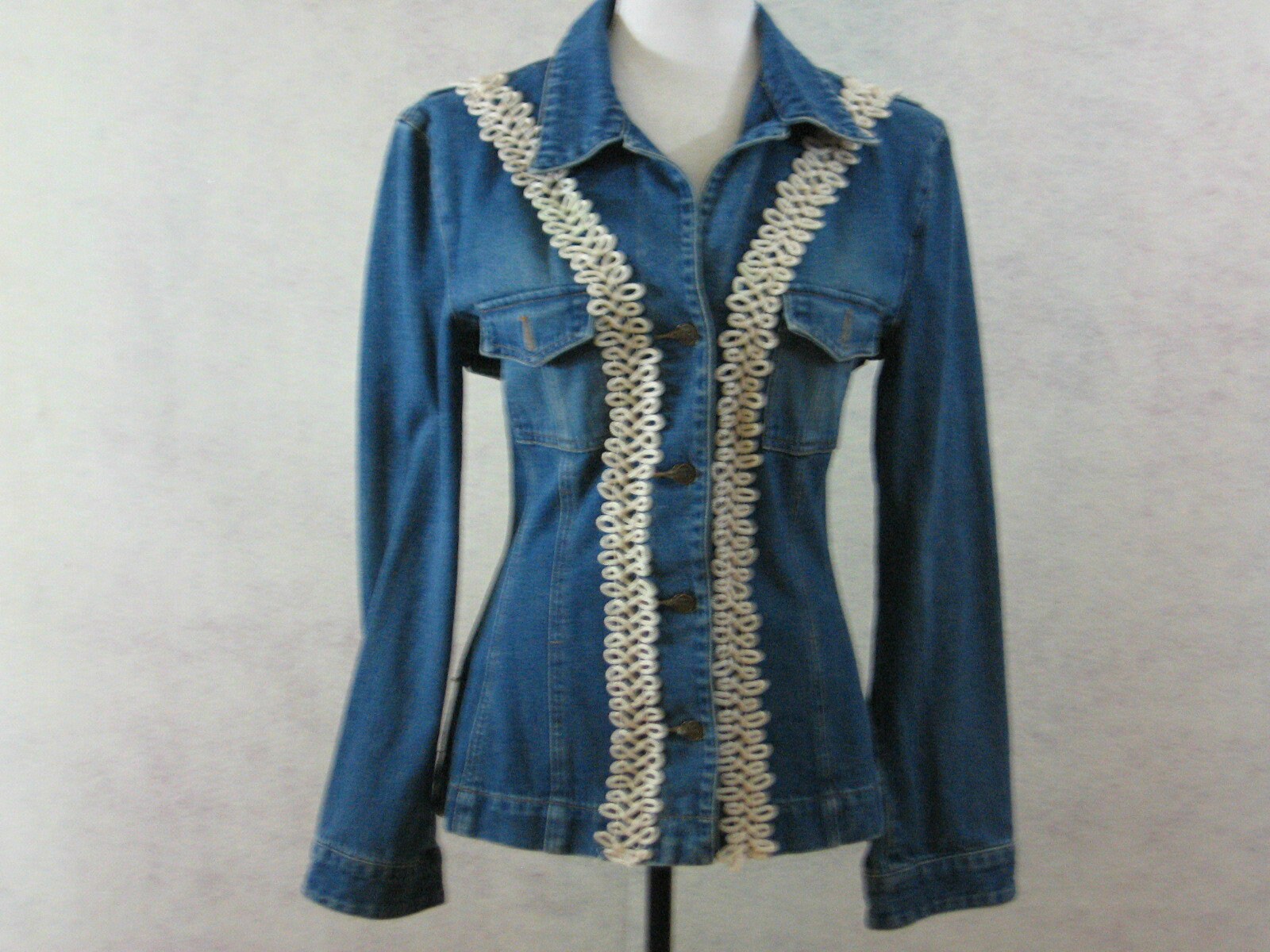 Denim Jacket Lace up Corset Back Upcycled Restyled Festival Clothing ...