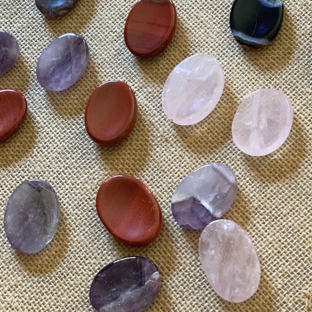 Worry Stone Fidget Stone Worry Coin Thumb Stone Soothing | Etsy