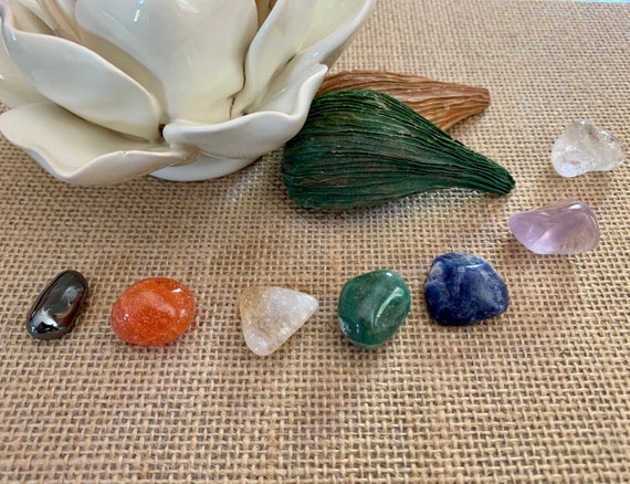 Mixed Chakra Stone Set 7 Chakra Stones Meditation Stones | Etsy