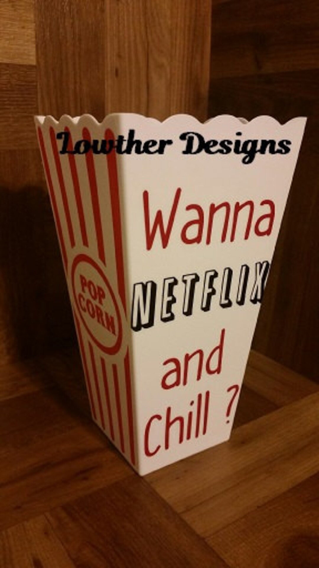 Netflix and Chill Popcorn Container: Personalized Movie Night Gift - Etsy