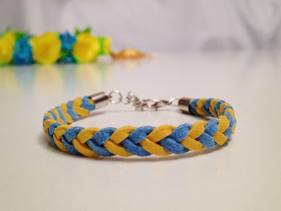 Ukraine Flag Bracelet Ukraine Jewelry Ukraine Gift Blue - Etsy