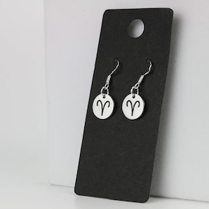 Aries Earrings Horoscope Jewelry Aries Zodiac Star Sign April Birthday Gift March Zodiac ...
