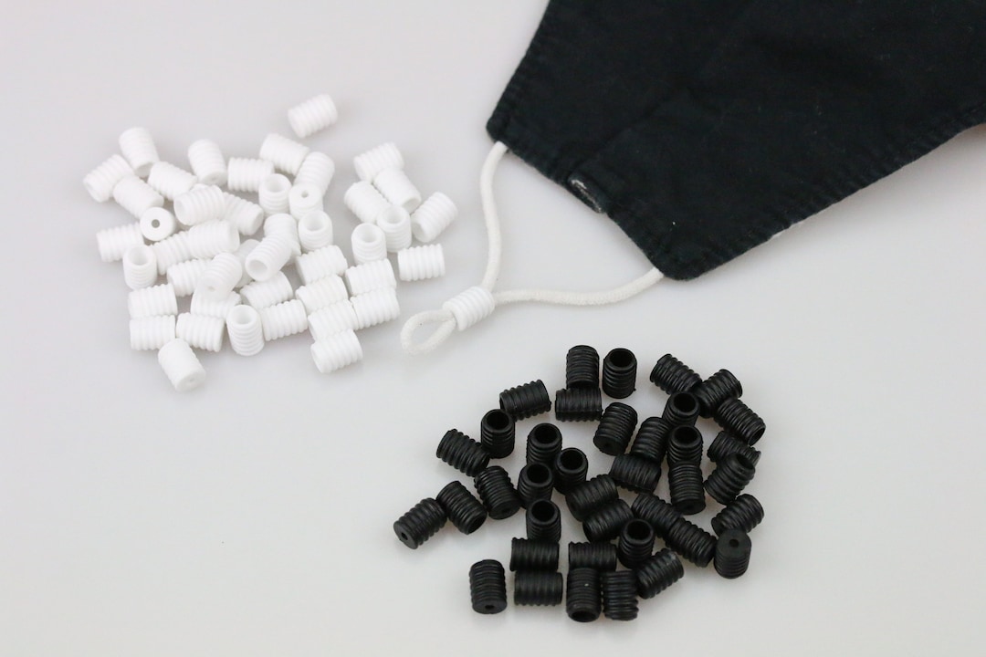 Ear Loop Cord Locks for Face Mask Barrel Silicone Stopper Ear Loop ...