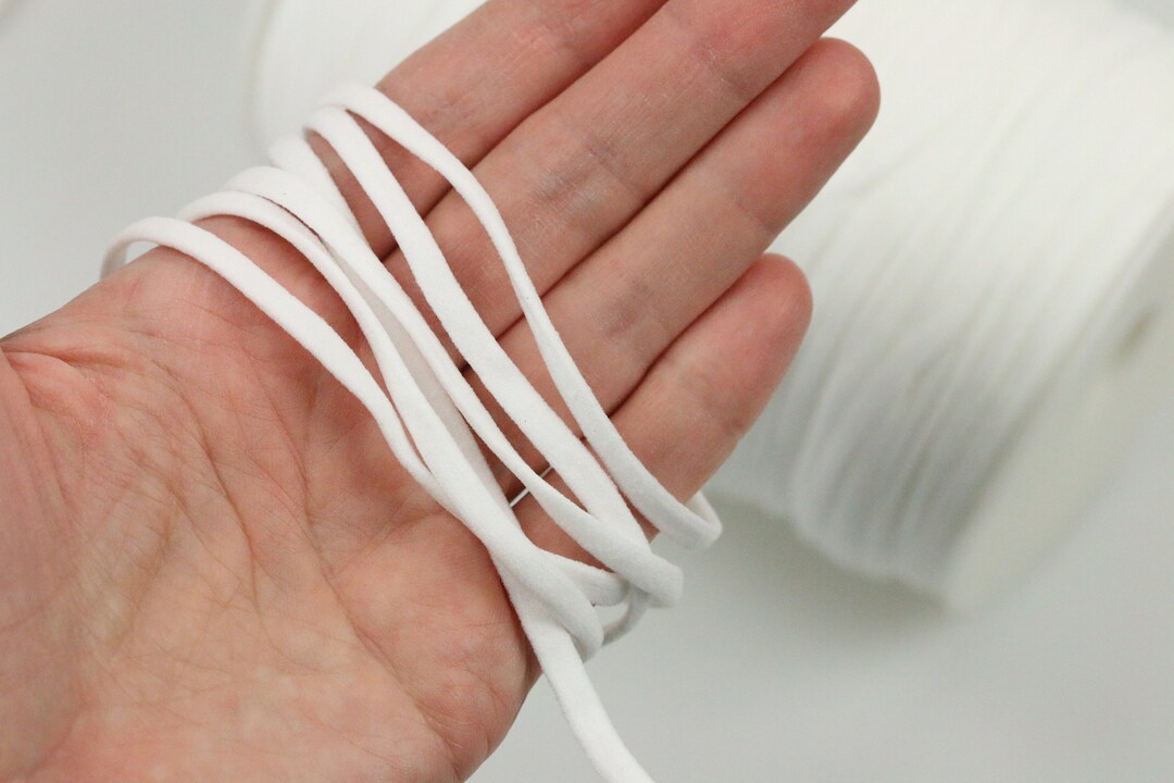 5 Mm Flat Polyester Elastic Cord Elastic for Masks Flat Polyester Cord ...