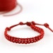 Red Beads Bracelet Women Wood Red Beads Red Friendship Bracelet Men Red ...
