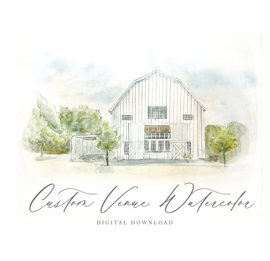Custom Venue Watercolor - Etsy
