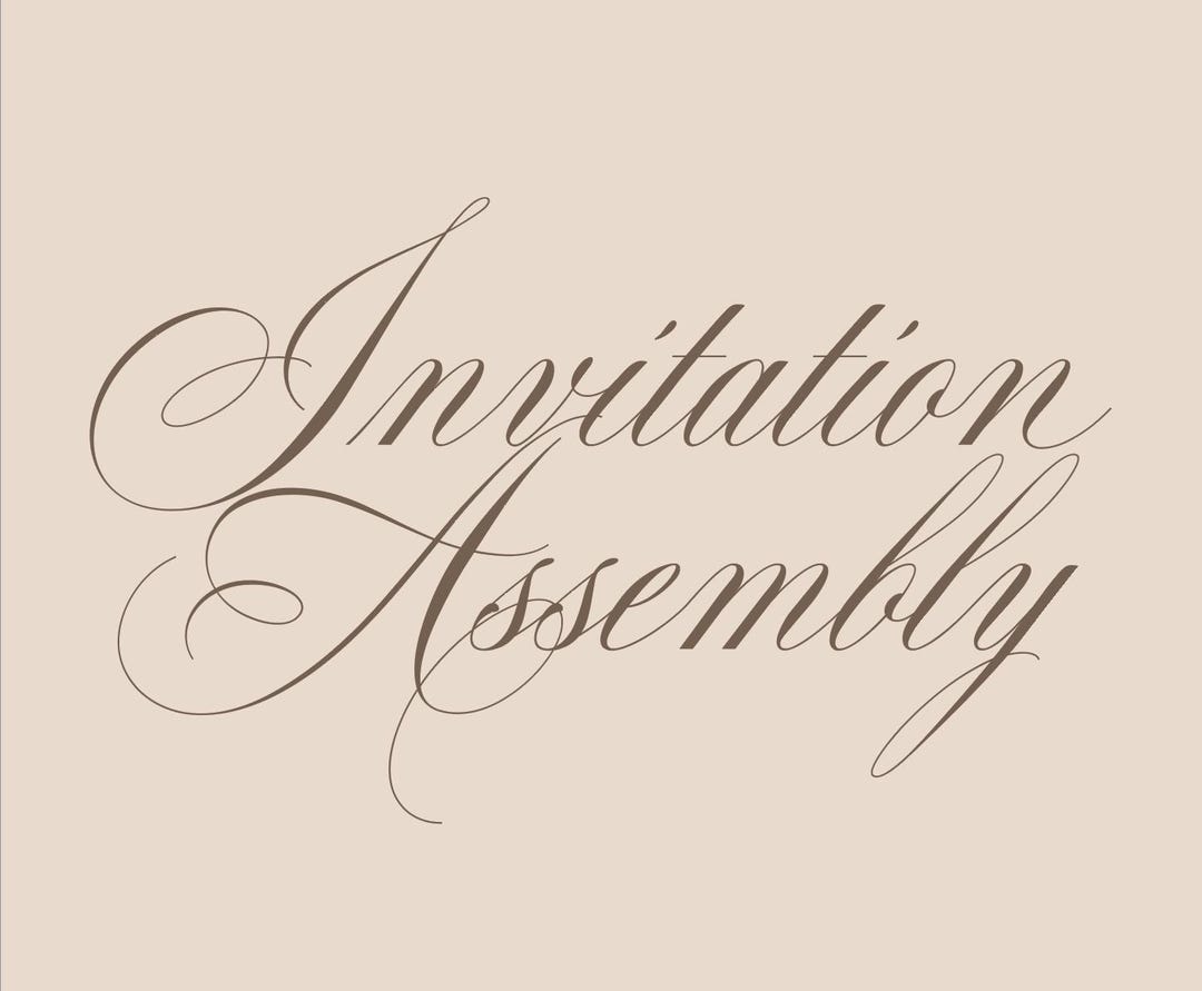 Invitation Assembly Service - Etsy