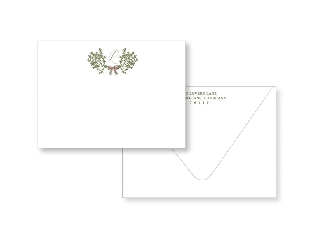 Olive Branch Crest Personalized Stationery, Custom Stationery With Euro ...