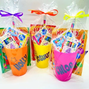 Personalised Party Favour Cup: Pre-filled Goodie Bag, Reusable Treat ...