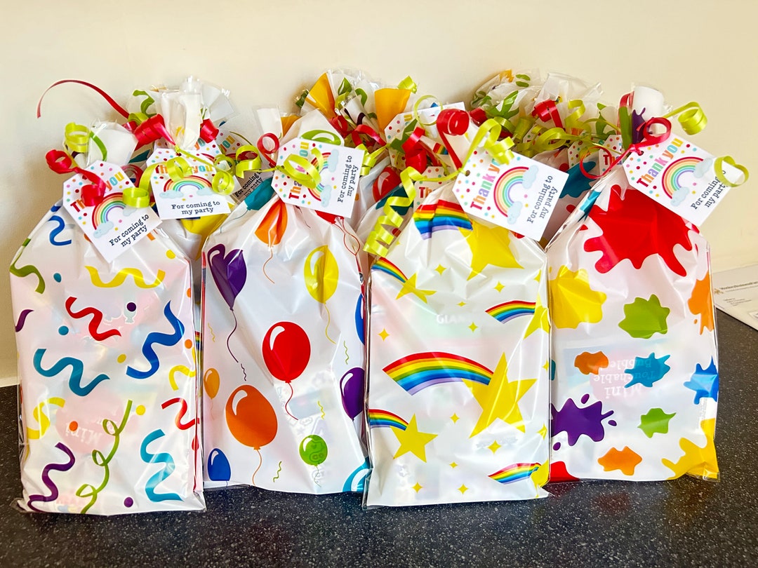 Kid's Pre Filled Rainbow Birthday Party Bags/ Younger Children's Ready ...