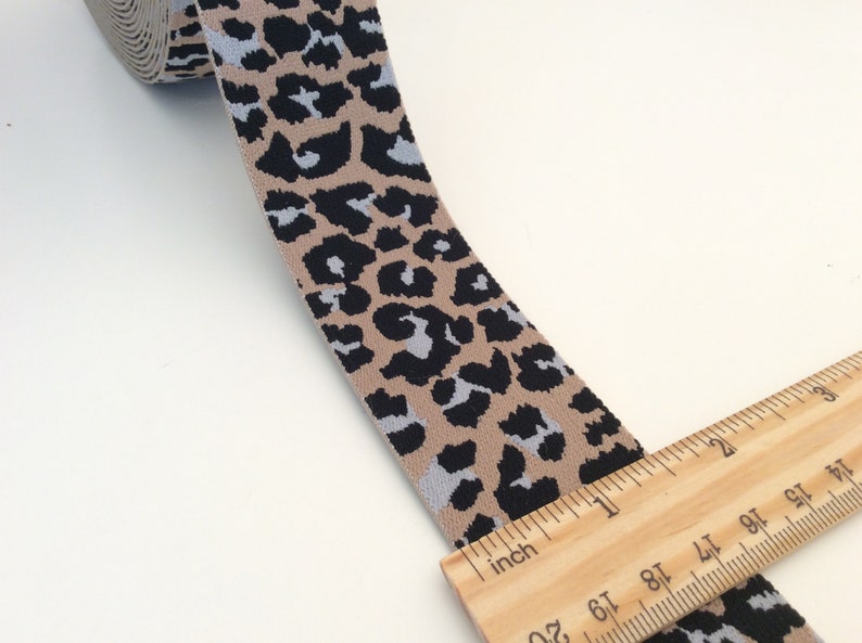 Leopard Elastic Rubber Band Trim 11/2 40mm. Fashion - Etsy