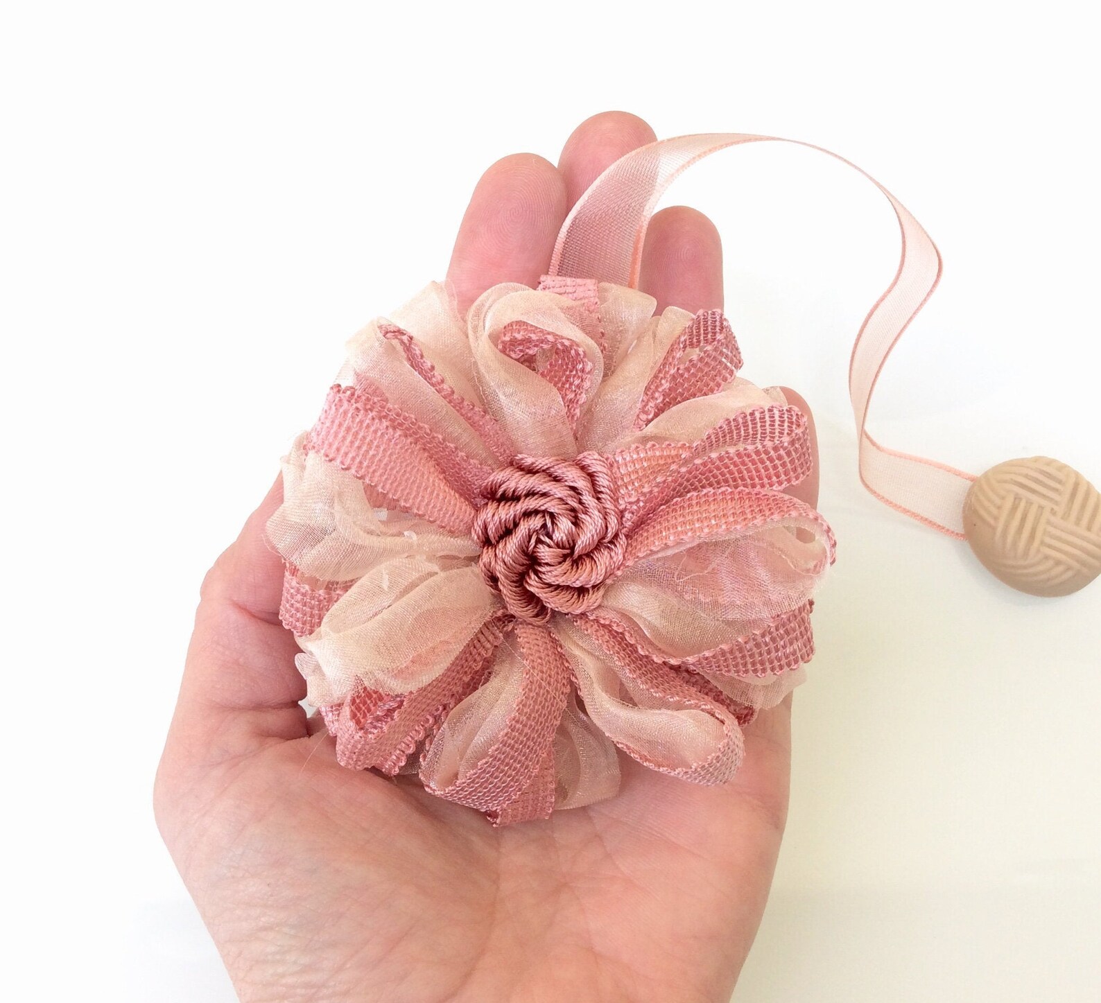 1 Magnetic Curtain Tiebacks. Flower Shaped Holdback Antique - Etsy