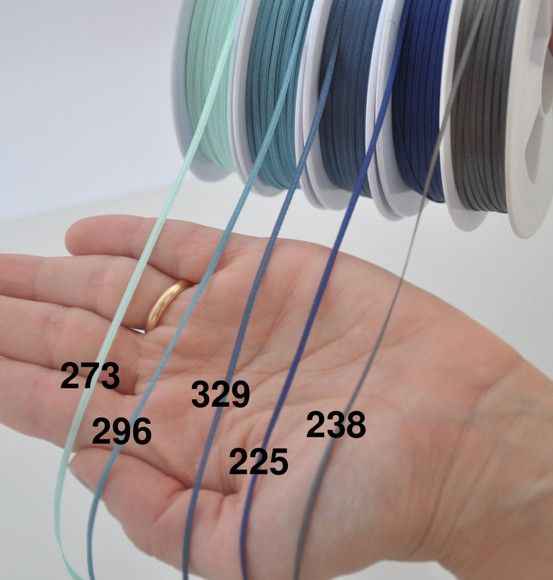 1/16 Inch 1,5-2,0mm Satin Ribbon 1 Meters (1.094yds) for Miniature ...