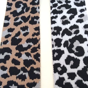Leopard Elastic Rubber Band Trim 1"1/2 (40mm). Fashion Elastic Band for ...
