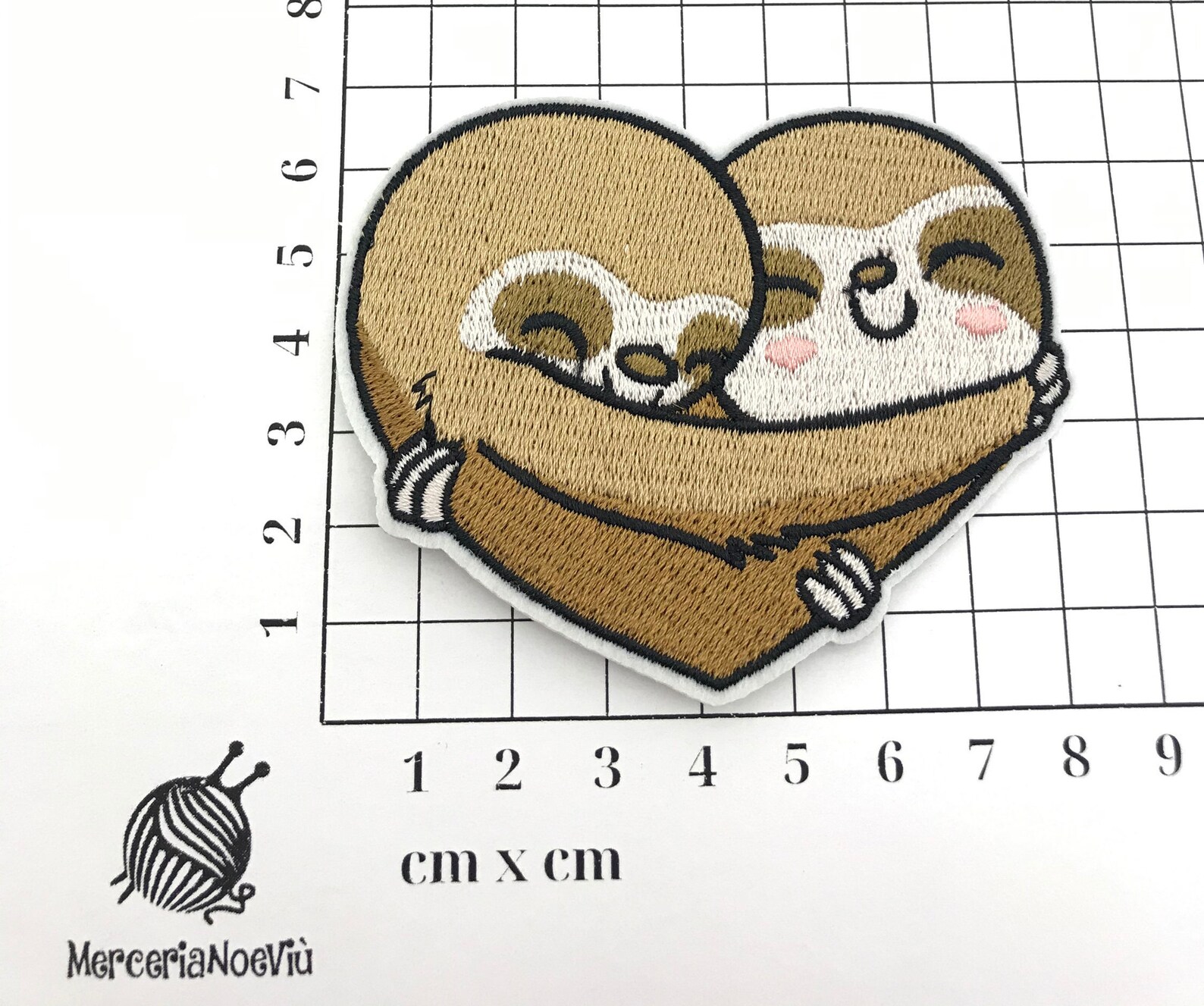 Patch Sloth With Heart iron on Baby Sloth Animal - Etsy