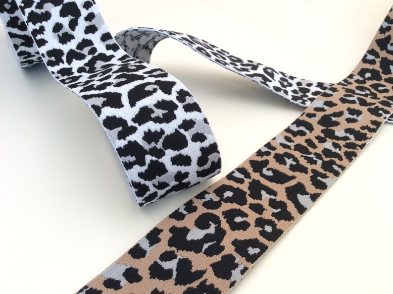 Leopard Elastic Rubber Band Trim 11/2 40mm. Fashion - Etsy