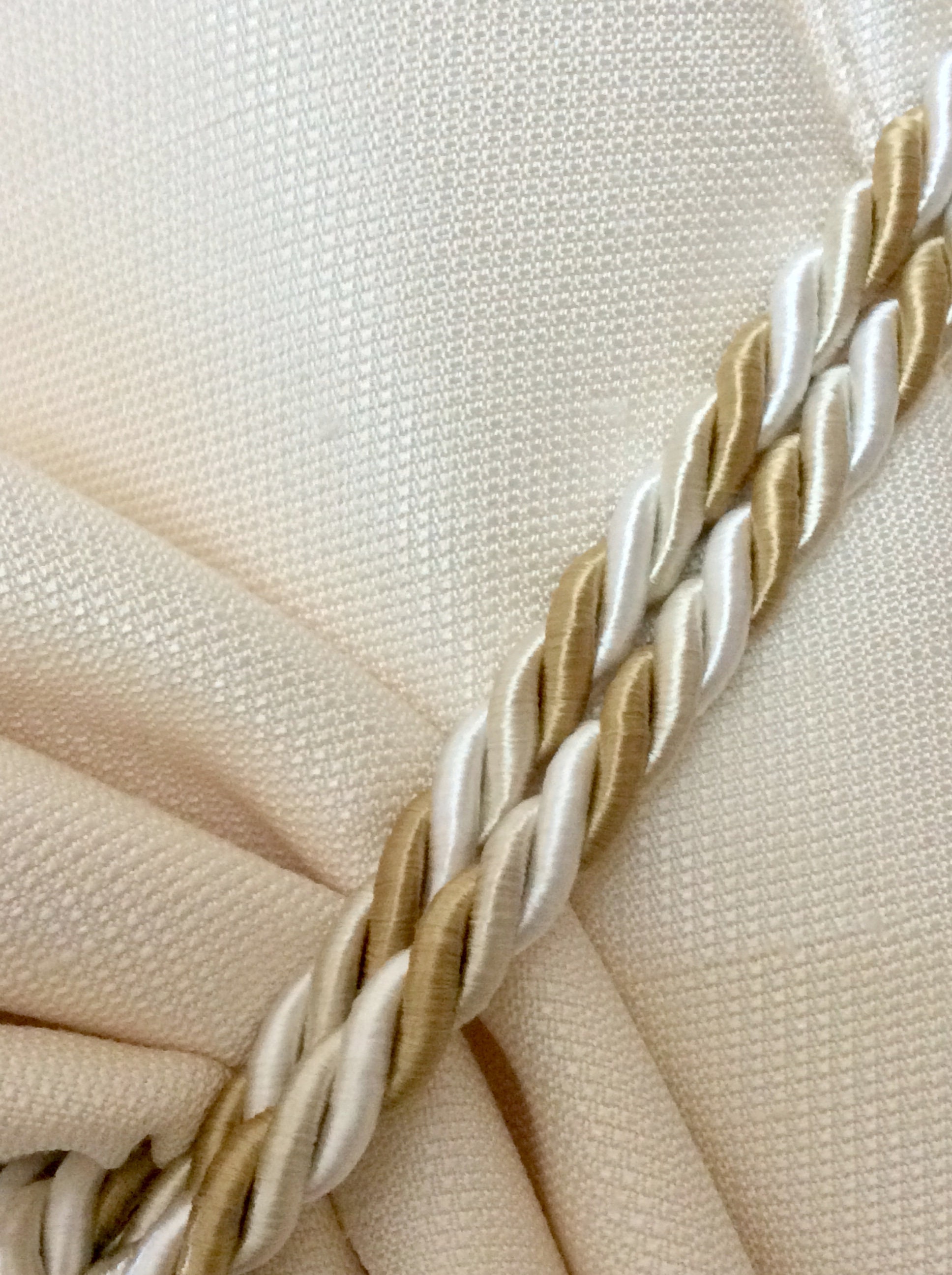 Luxury Big Mixed Golden Ivory Tie Back With Tassel. Elegant | Etsy