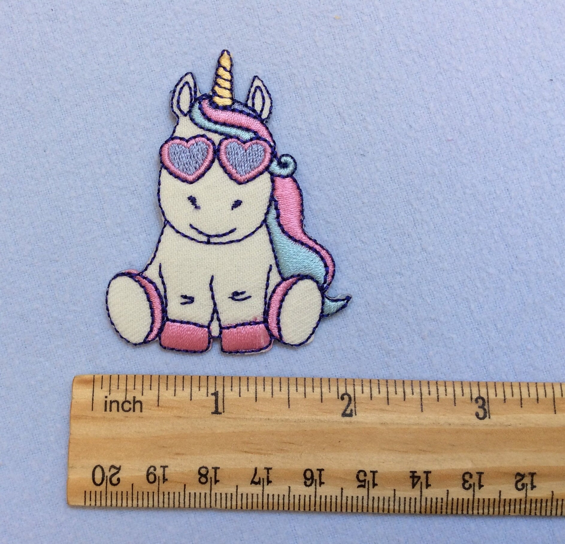 Unicorn Iron On Patch Embroidered Applique Etsy