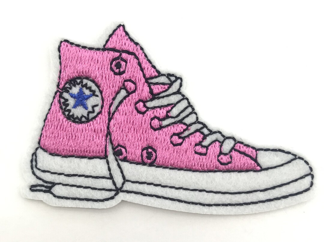 Patch Shoe Pink , Patches Sneakers Girls , Applique Diy Embroidered ...