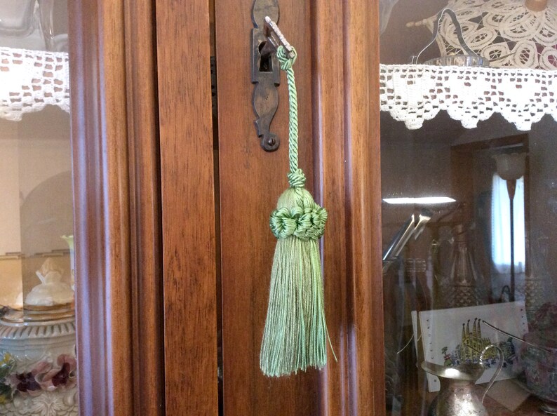 1 key tassel decoration handmade italy antique furniture | Etsy