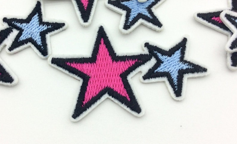 Tiny Star Patch Stars Patches Applique Embroidered Fashion - Etsy