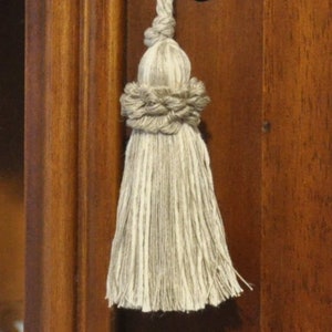 Key Tassel Handmade Italy Linen Cotton Antique Furniture Curtain ...
