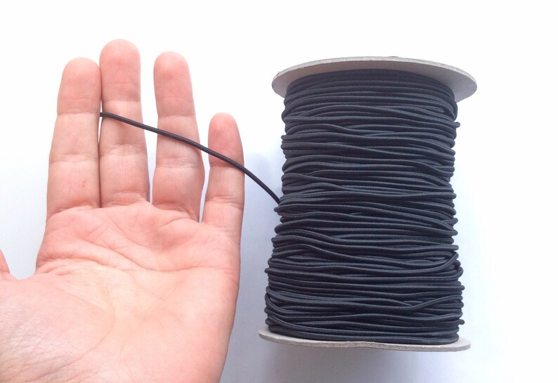 Sewing 1 Metres Elastic for Making Masks White or Black - Etsy