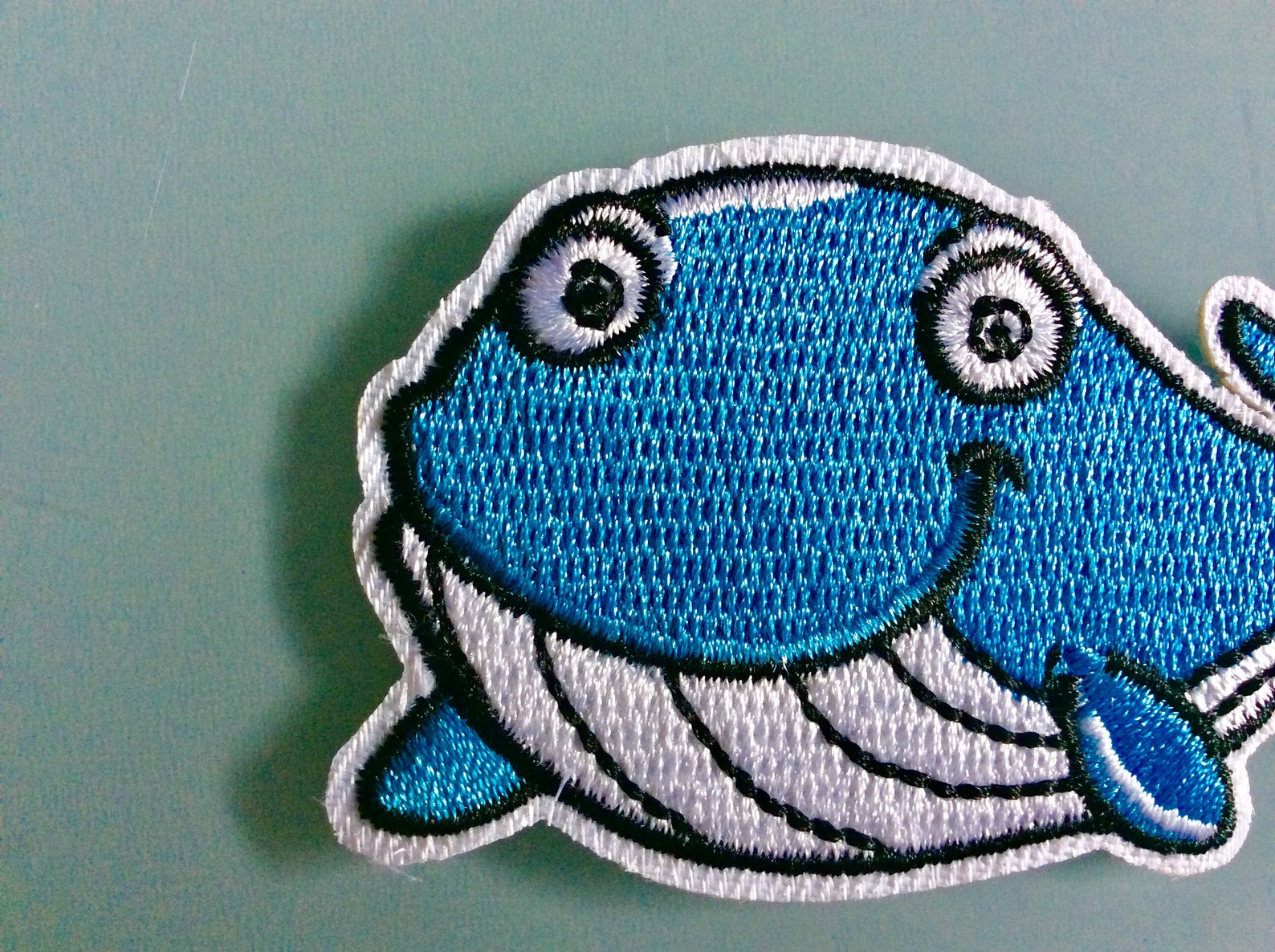 Blue Whale Patch Sea Animal Embroidered Applique - Etsy