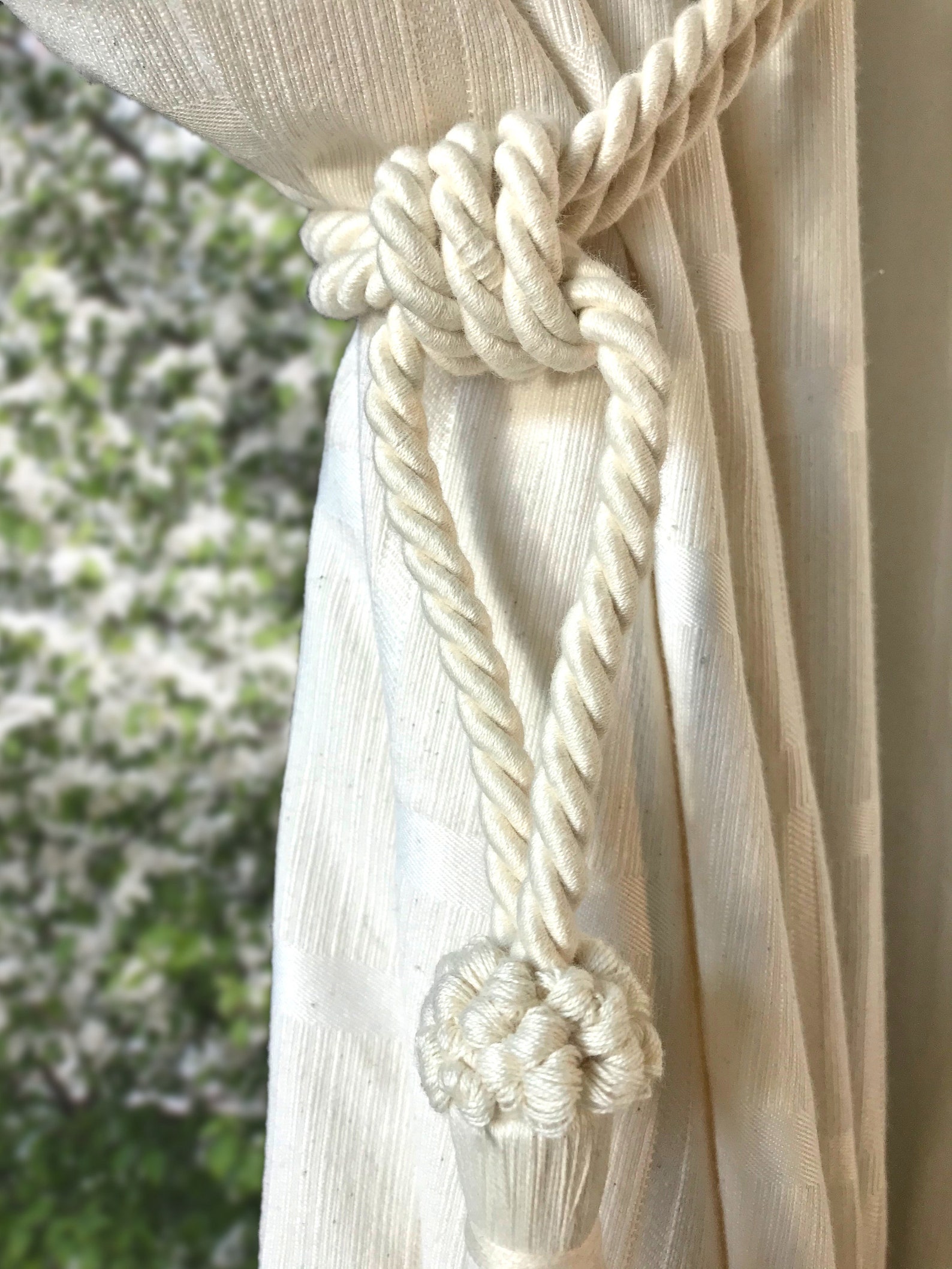 Stupenda grande embrasse in cotone decorazione per tende | Etsy