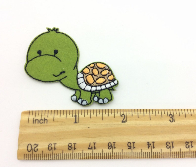 Iron on Patch Turtle Green Sea Patches Embroidered Applique | Etsy