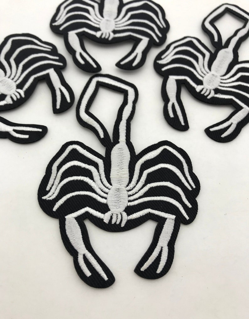 Scorpion Iron on Patch Animal Black and White Scorpio Zodiac | Etsy