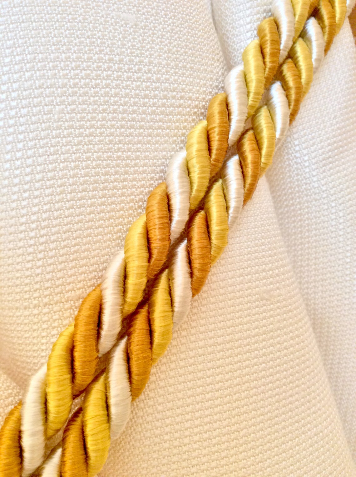 Luxury Big Mixed Golden Ivory Tie Back With Tassel. Elegant - Etsy