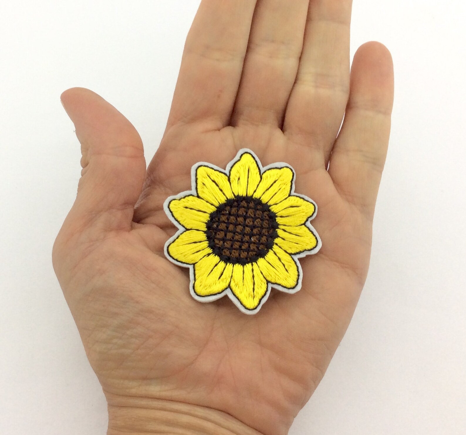 Patch Sunflowers Yellow embroidered Applique Diy Badge - Etsy