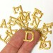 Iron on Embroidered Letters Gold Embroidery Applique Letters Craft ...