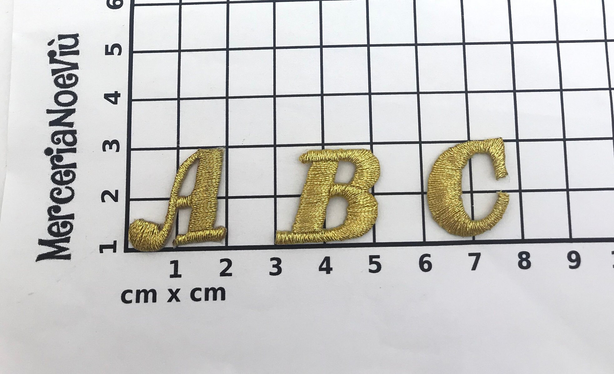 Iron on Embroidered Letters Gold Patch Embroidery Applique - Etsy