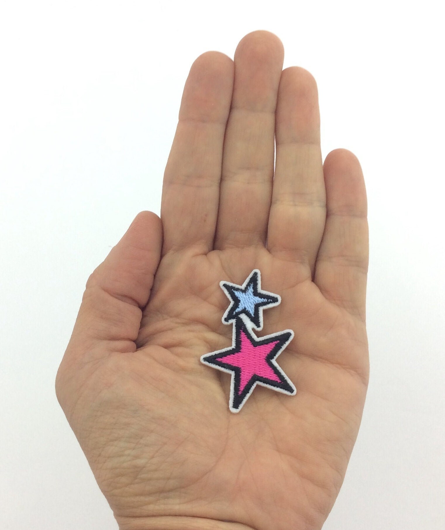 Tiny star patch stars patches applique embroidered fashion | Etsy